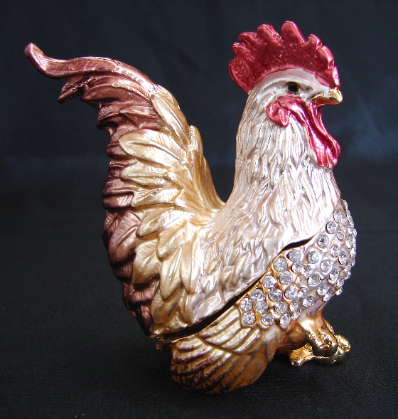 Feng Shui Bejeweled Rooster Bring Good Luck