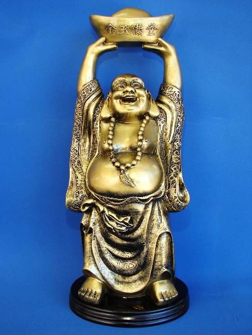 Big Golden Chinese Buddha - Symbol of Wealth