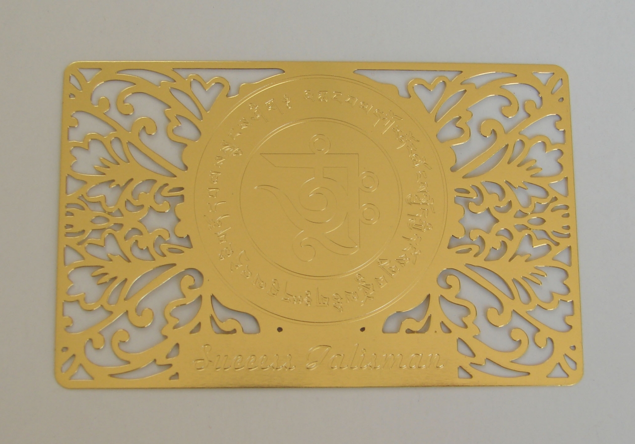 Feng Shui Success Talisman on Gold Talisman Card