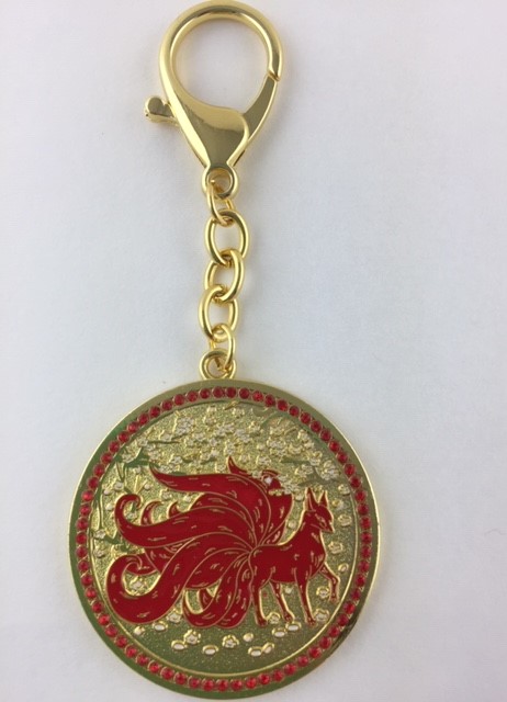 Feng Shui 9 Tailed Red Fox Amulet for Wealth power