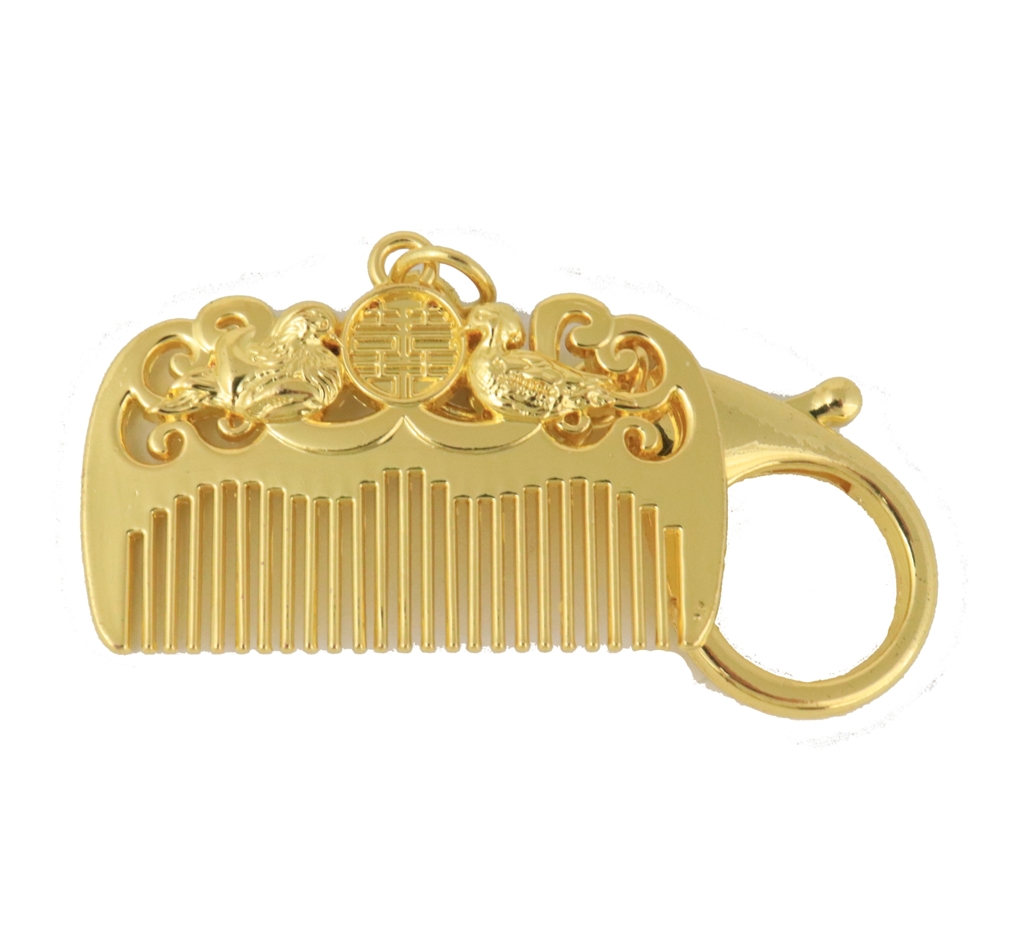 Feng Shui Romance Comb Amulet Keychain